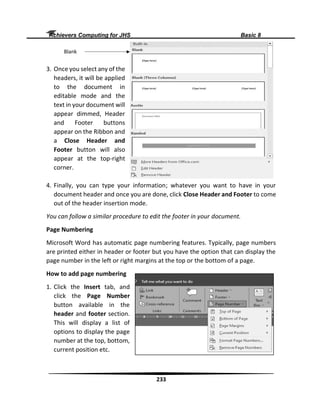 Achievers Computing for Junior High school | PDF