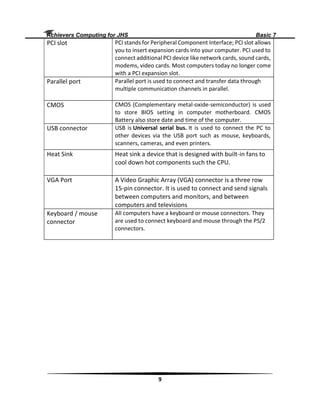 Achievers Computing for Junior High school | PDF