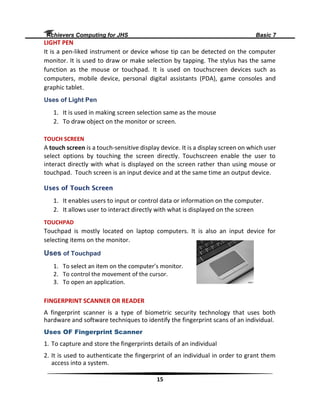 Achievers Computing for Junior High school | PDF