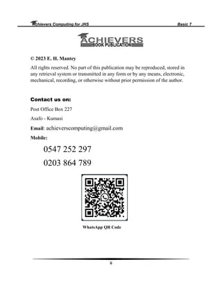 Achievers Computing for Junior High school | PDF