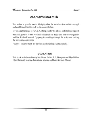 Achievers Computing for Junior High school | PDF