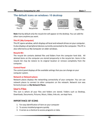 Achievers Computing for Junior High school | PDF