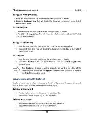 Achievers Computing for Junior High school | PDF