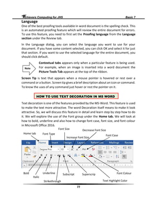 Achievers Computing for Junior High school | PDF