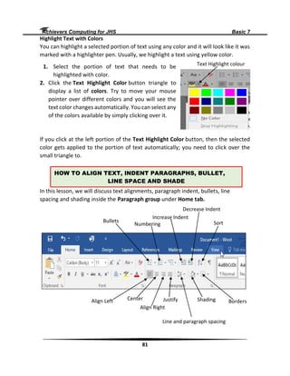Achievers Computing for Junior High school | PDF