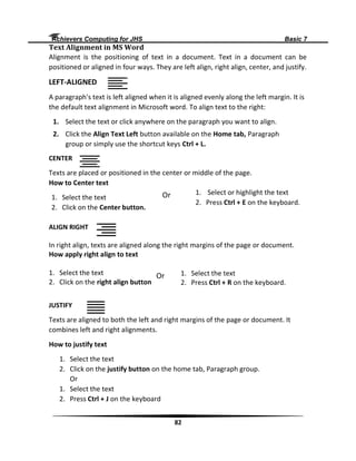Achievers Computing for Junior High school | PDF
