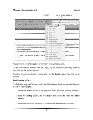 Achievers Computing for Junior High school | PDF
