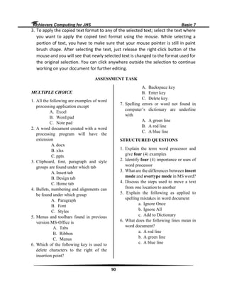 Achievers Computing for Junior High school | PDF