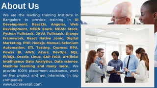 Full-Stack Development Certification Training in Bangalore ...