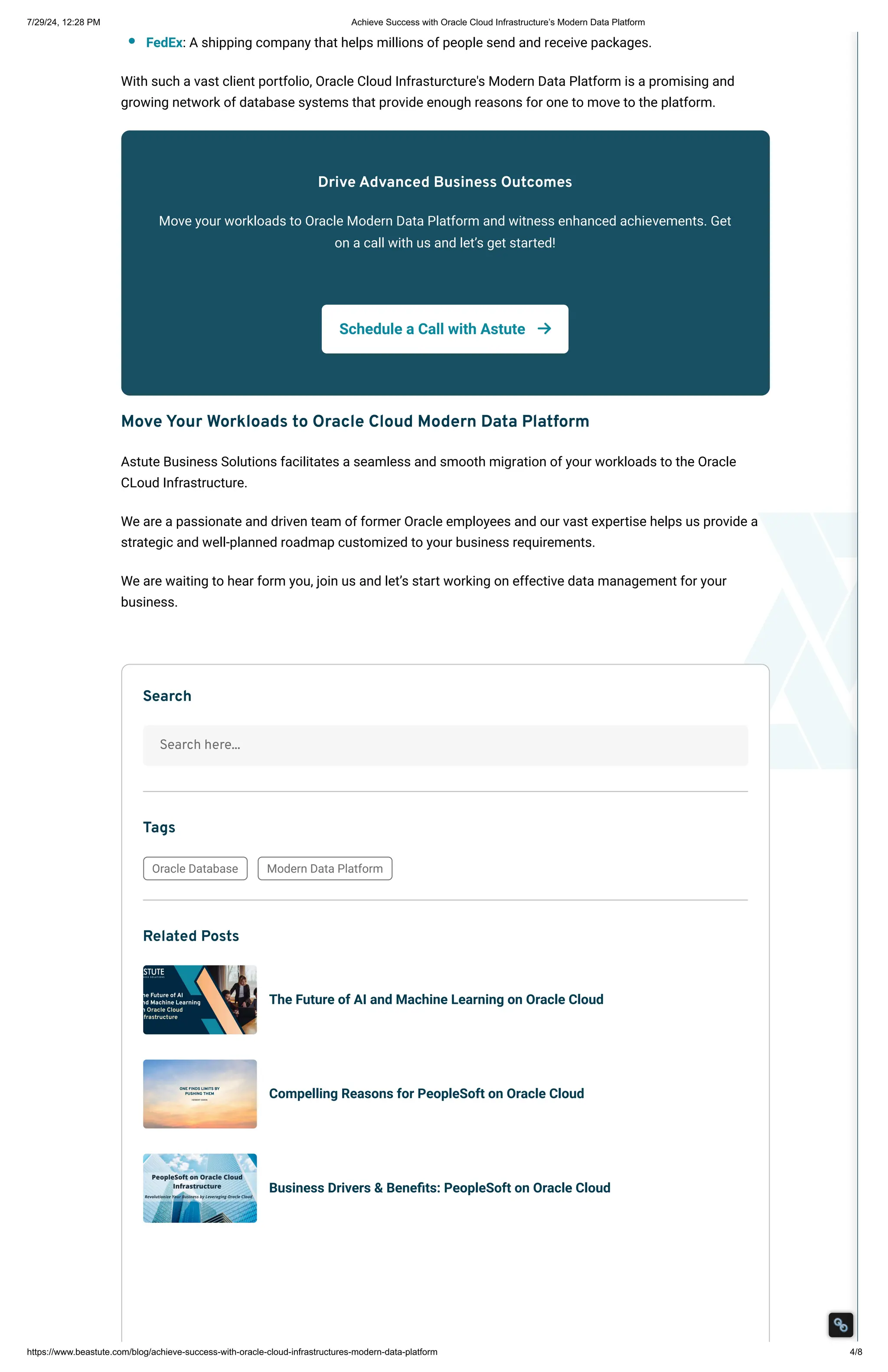 Achieve Success with Oracle Cloud Infrastructure’s Modern Data Platform ...