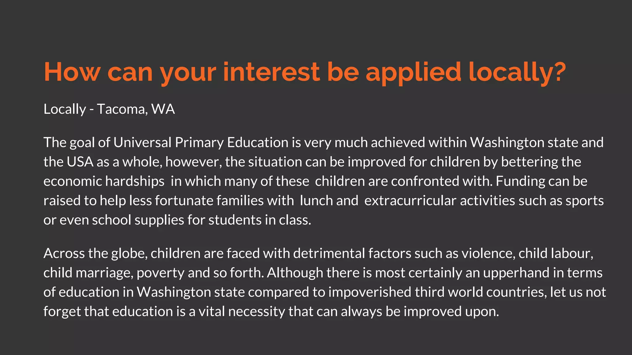 Achieve Universal Primary Education | PPT