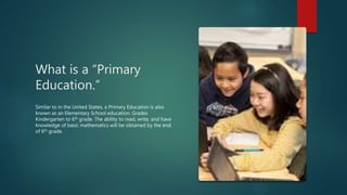 Achieve universal primary education | PPTX