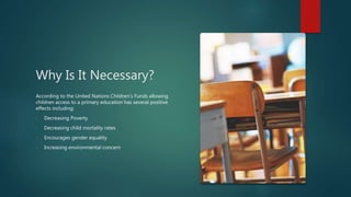 Achieve universal primary education | PPTX