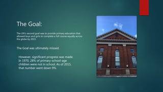 Achieve universal primary education | PPTX