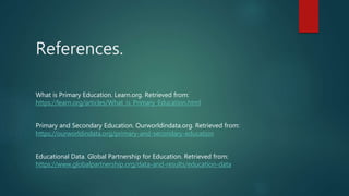 Achieve universal primary education | PPTX