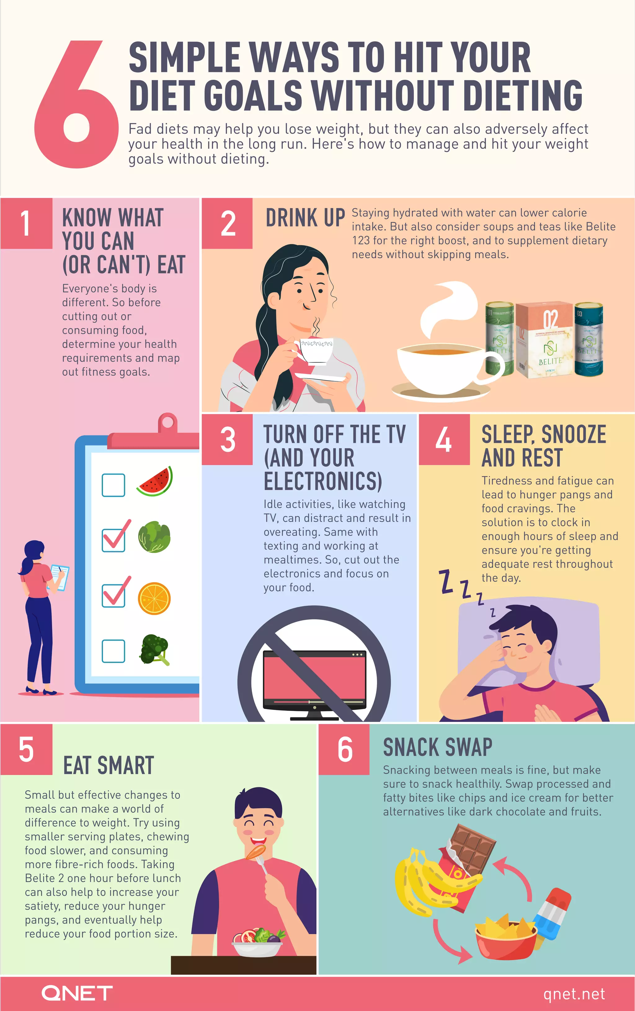 6 Simple Ways to Hit Your Diet Goals Without Dieting | PDF