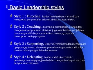 achieving (Pencapaian) - leadership (Kepemimpinan).ppt
