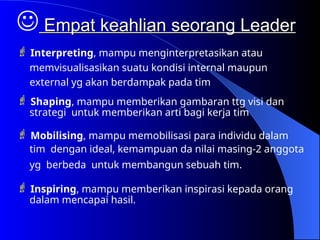 achieving (Pencapaian) - leadership (Kepemimpinan).ppt