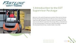 Efficient 62-Hour SST Training for Workplace Safety | Fast Line Safety | PPT