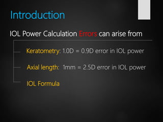 Achieving accurate iol power calculations | PPT