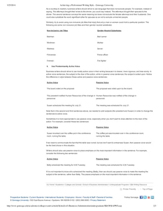 Achieving a Professional Writing Style - Gonzaga University | PDF