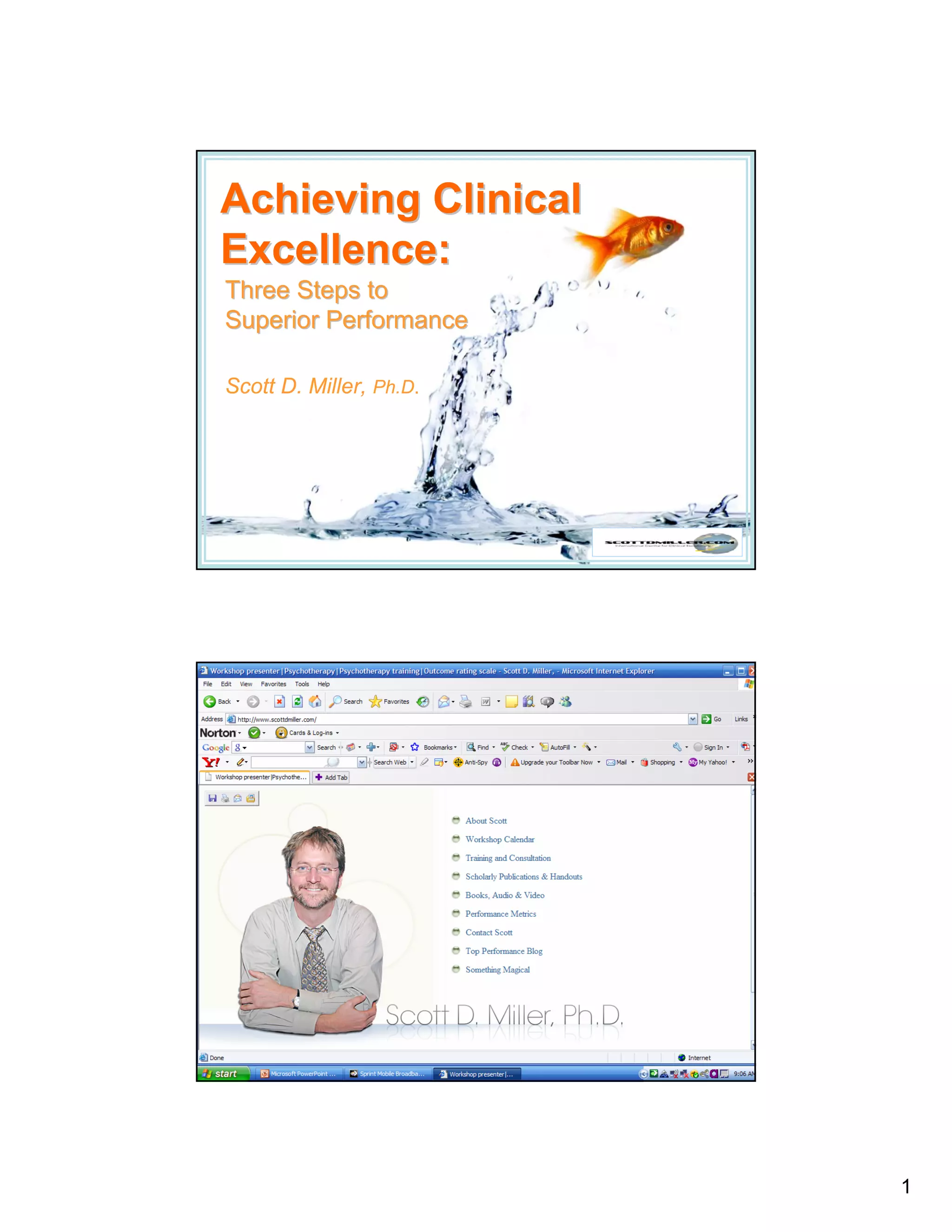 Achieving Clinical Excellence Handouts | PDF