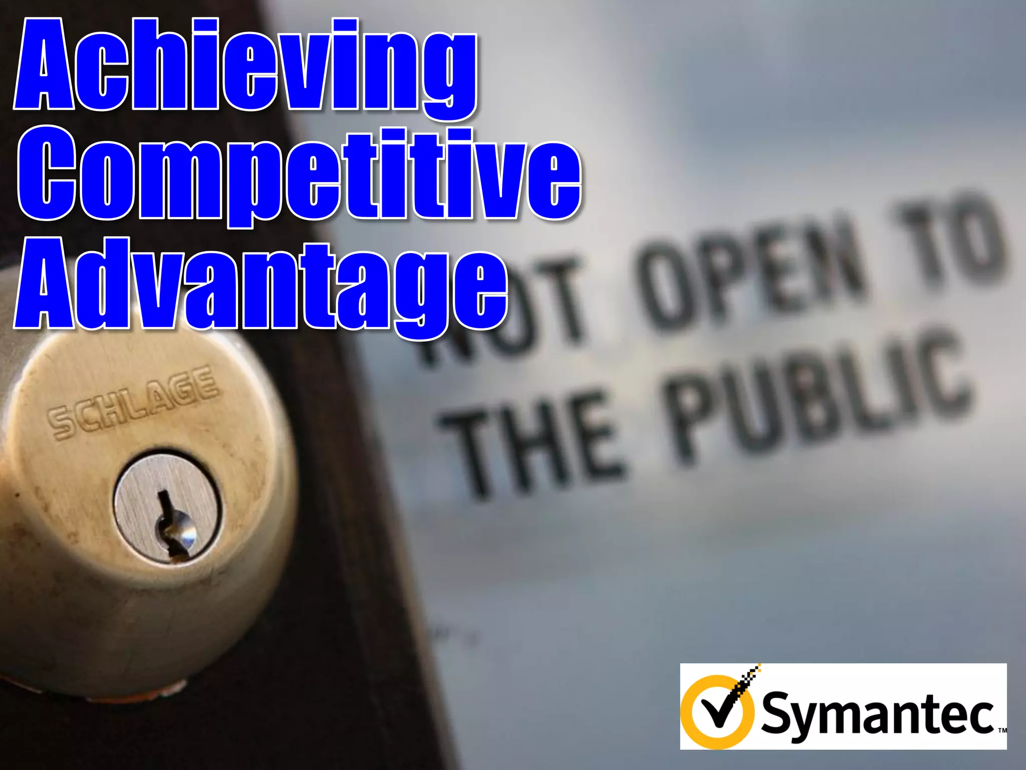 Achieving Competitive Advantage | PDF
