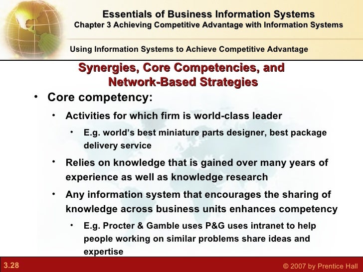 Achieving competitive advantage with information systems Achieving competitive advantage with information systems
