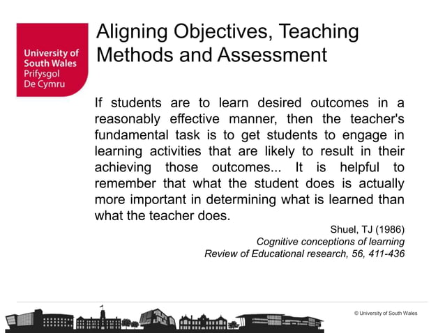 Achieving constructive alignment | PPTX | Educational Assessment ...