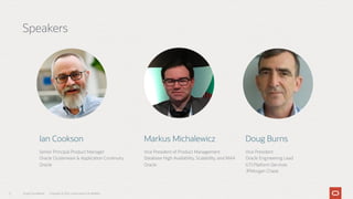 Achieving Continuous Availability for Your Applications with Oracle MAA ...