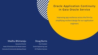 Achieving Continuous Availability for Your Applications with Oracle MAA | PPT