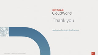 Achieving Continuous Availability for Your Applications with Oracle MAA | PDF