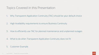 Achieving Continuous Availability for Your Applications with Oracle MAA | PPT