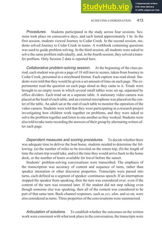 Achieving Coordination In Collaborative Problem-Solving Groups | PDF
