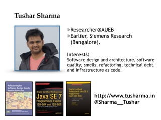 Achieving Design Agility by Refactoring Design Smells | PPT