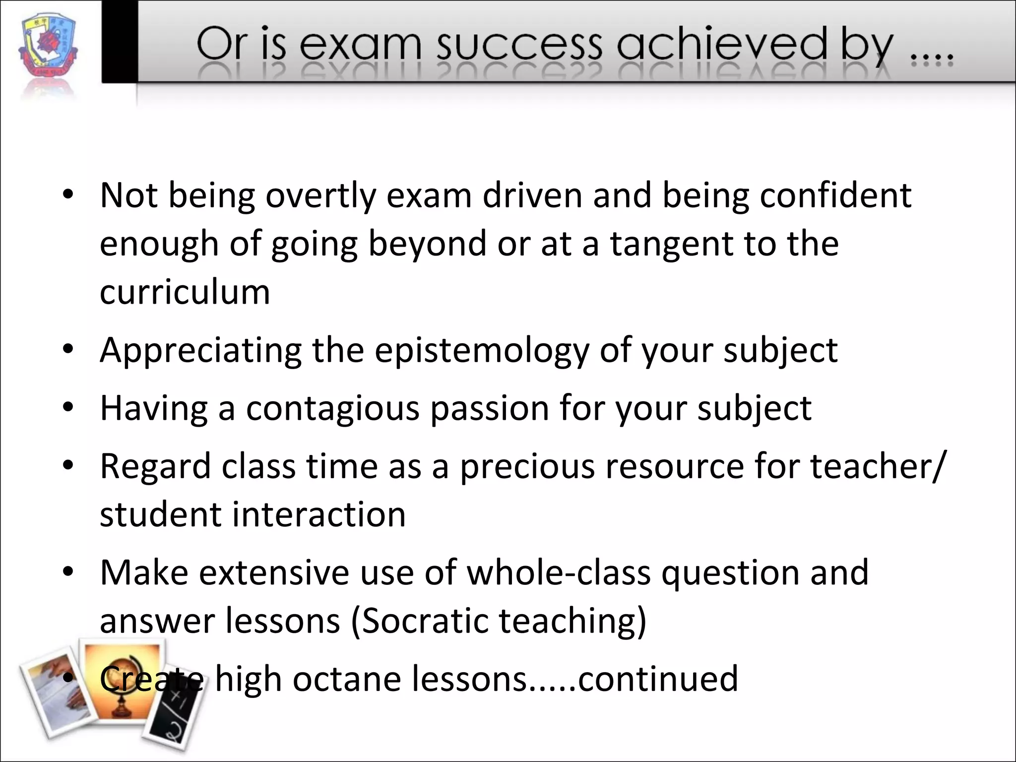 Achieving exam success | PPT