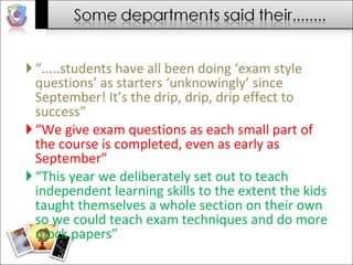 Achieving exam success | PPT