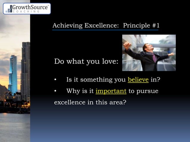 How to Achieve Excellence | PPSX