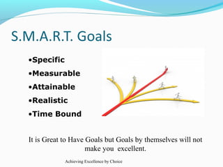 Achieving excellence by choice taking your leadership experience to the next level | PPT