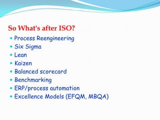 Achieving excellence gen towards building a continuous improvement ...