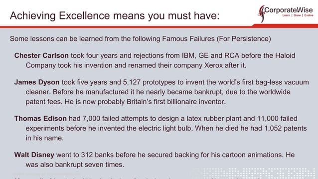 Achieving excellence through positive thinking | PPT