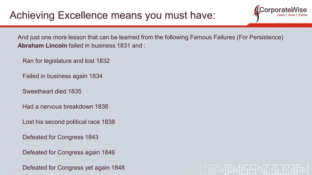 Achieving excellence through positive thinking | PPT