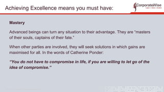 Achieving excellence through positive thinking | PPT