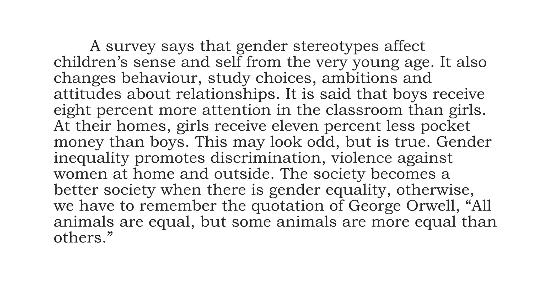 Achieving gender equality in india summary | PPT