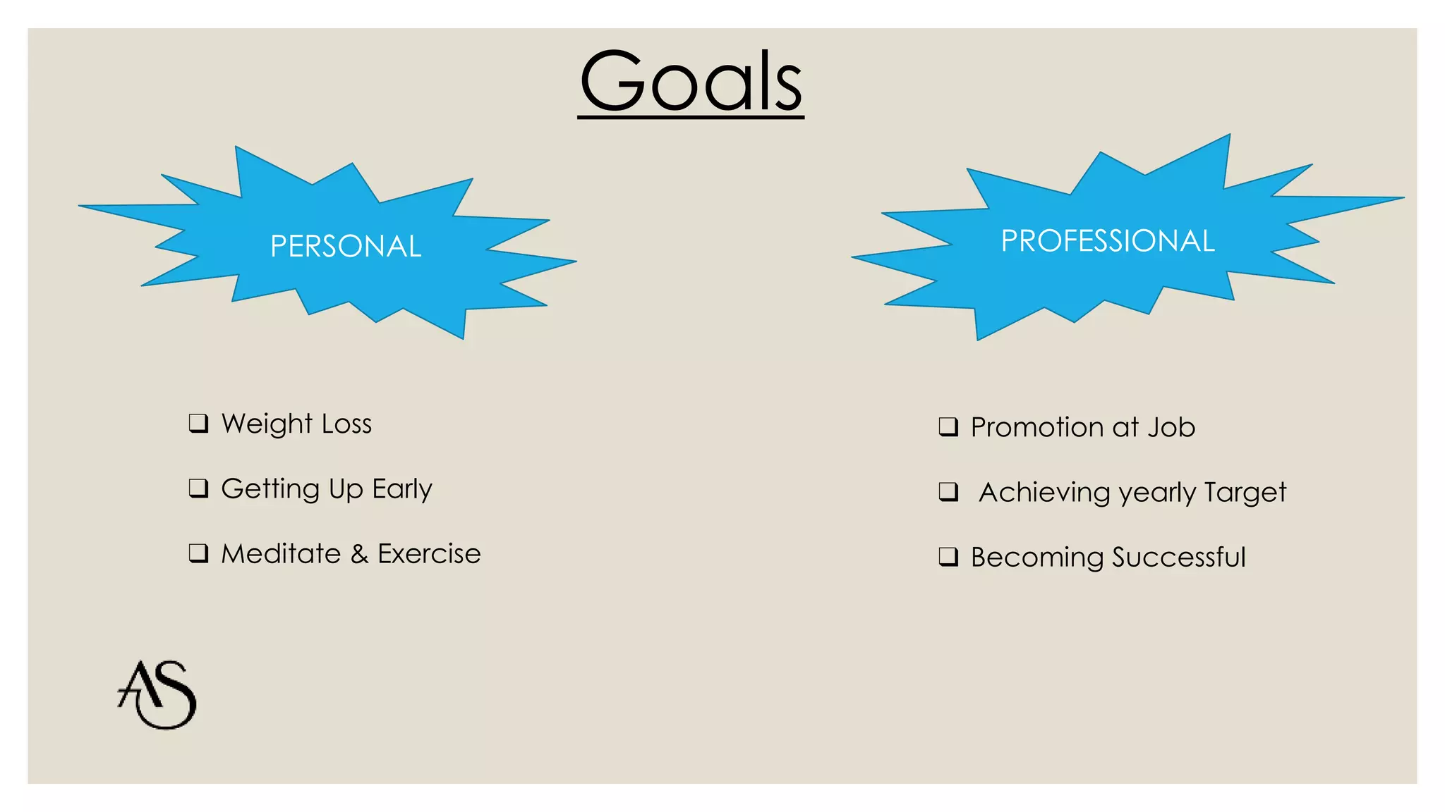 Achieving goals-- Achieving Goals | PPTX