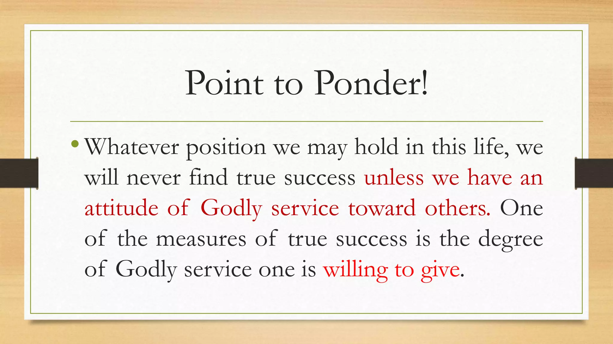 Achieving Godly Success (Biblically Based and Christian Framework) | PPTX