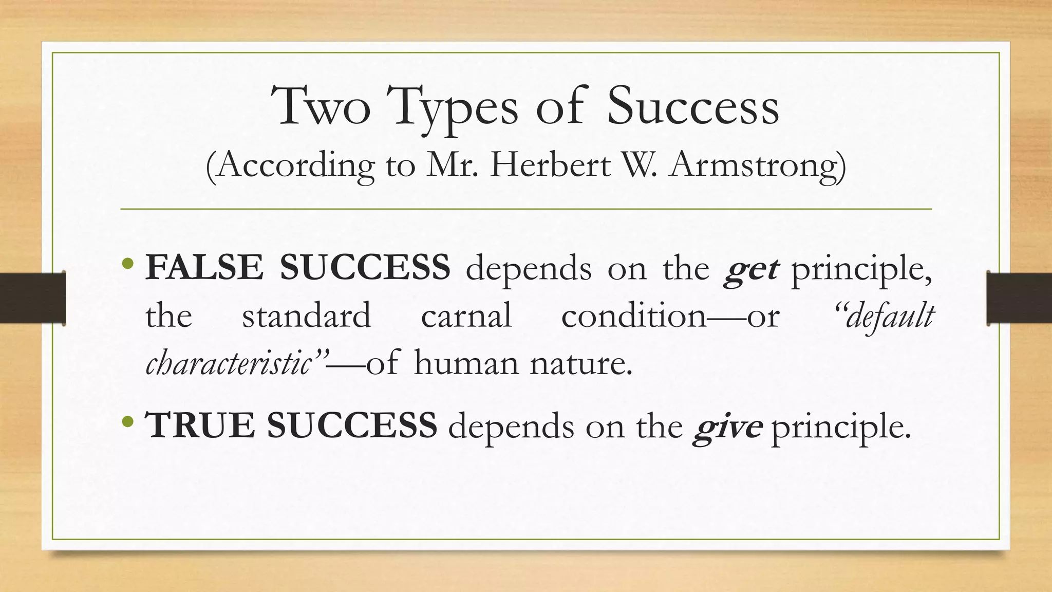Achieving Godly Success (Biblically Based and Christian Framework) | PPTX