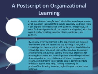 Achieving Impact Through Knowledge Management and Communication in the ...