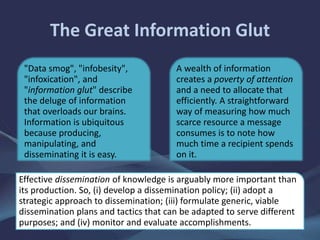 Achieving Impact Through Knowledge Management and Communication in the ...