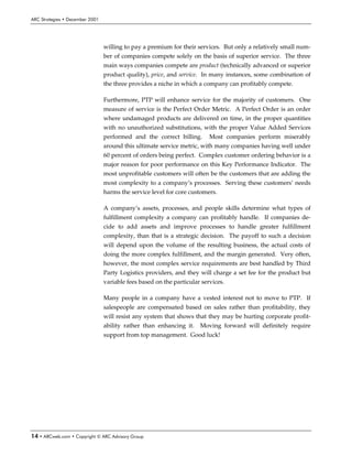 Achieving profitable to promise in distribution centric supply chain | PDF